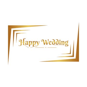 Happy Wedding Text Design Vintage Ornament Divider Happy Wedding