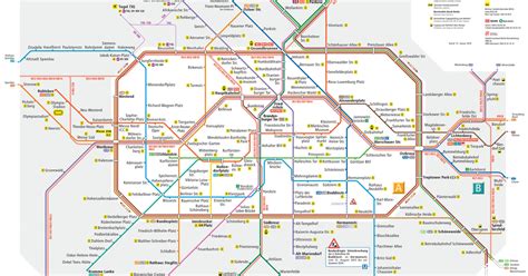 U Bahn Netzplan Und Karte Von Berlin Stationen Und Linien