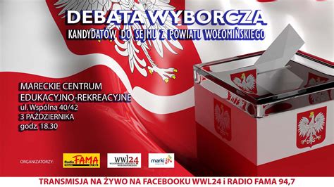 Debata wyborcza kandydatów do sejmu z powiatu wołomińskiego WWL24