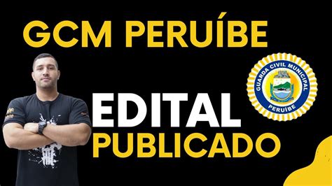 EDITAL PUBLICADO GCM PERUÍBE SÃO PAULO ANÁLISE DO EDITAL YouTube