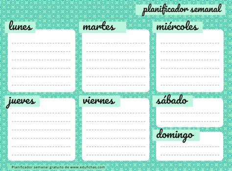 Imprimibles Printables Organizadores Semanales A Gratis Free