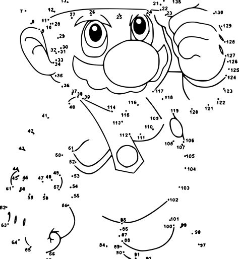 Coloriage Point Relier Mario Imprimer Sur Coloriages Serapportant