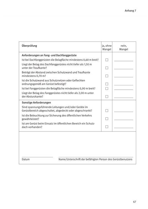 Anhang Muster Eines Pro