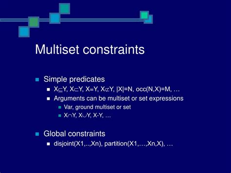 ppt consistency and propagation with multiset constraints powerpoint presentation id 4370200