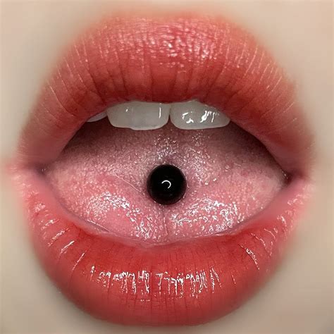 10 Colors Tongue Stud Cool Acrylic Tongue Ring Titanium Etsy