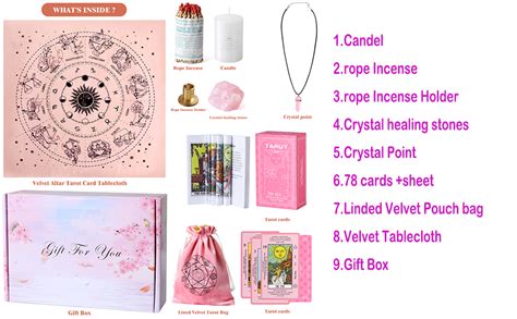 Amazon Myripoly Tarot Cards Set With Meanings On Them Beginner