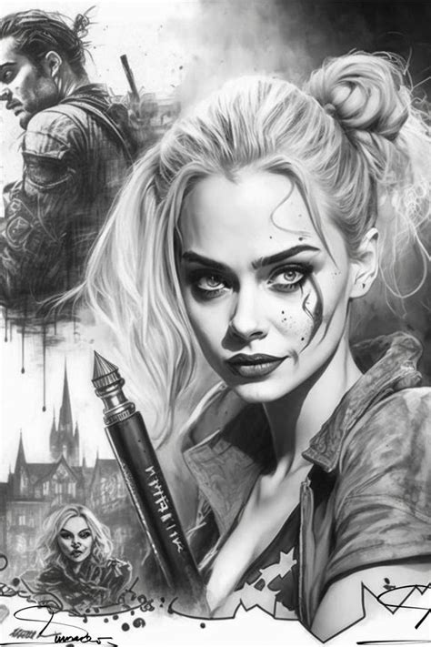Dibujos De Harley Quinn Para Colorear Vsun