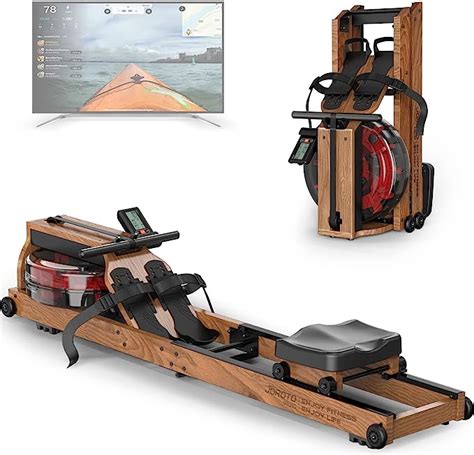 JOROTO MR280 Water Rowing Machine For Home Use Oak Wood Foldable Rower