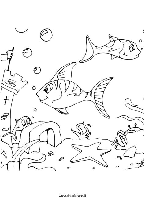 Disegni Da Colorare Pesci Del Mare