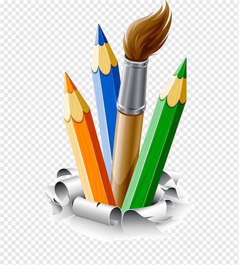 Arte De Quatro L Pis De Cores Sortidas Tinta Para Desenho A L Pis