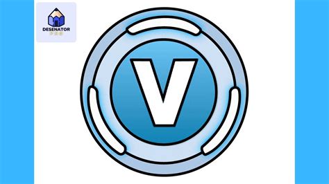 Cum Să Desenezi Un V BUCKS Din FORTNITE Usor Pas cu Pas Tutorial