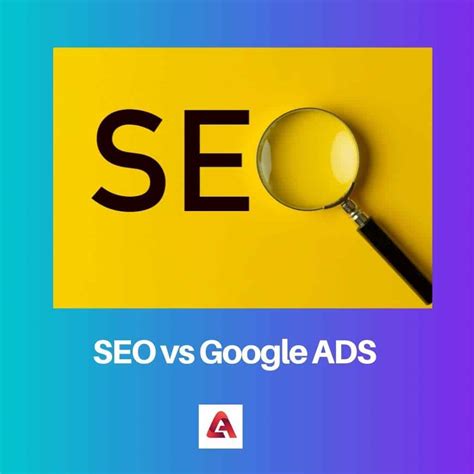 SEO Vs Google Ads Difference And Comparison