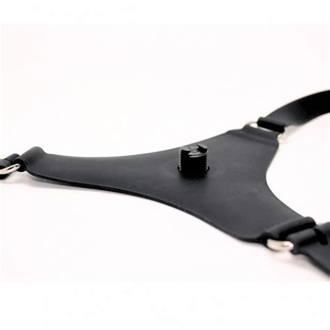9141 Black Silicone Strap On Harness Belt With Large Realistic Dildo