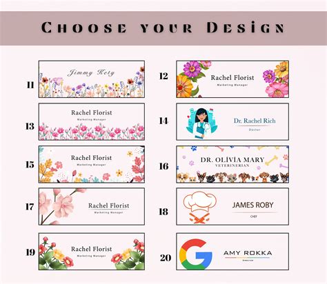 Custom Flower Name Plate Desk Name Plate Acrylic Name Plate