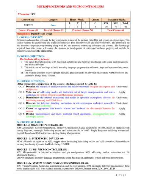 microprocessors and microcontrollers download free pdf microcontroller central processing unit