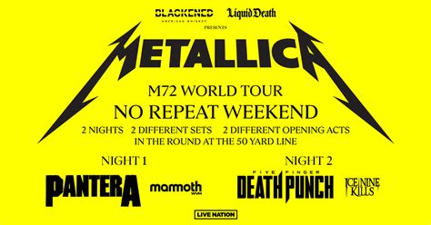 Metallica M World Tour At Pge Narodowy Tickets July In