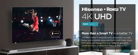 58 4k UHD Hisense Roku TV 58R6E3
