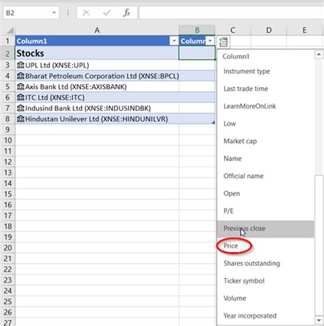 Get Real Time Stock Prices In Excel Using Stock Quote Thewindowsclub