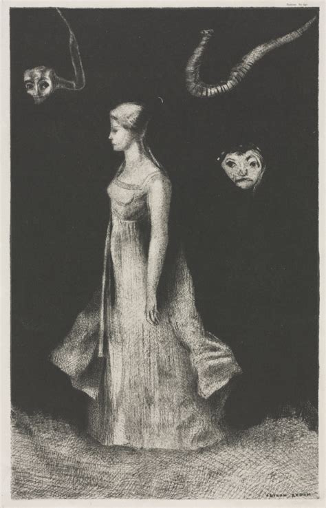 Odilon Redon On Twitter Odilon Redon Hantise 1894