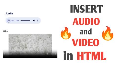 Html Me Video And Audio Kaise Lagaye In Hindi How To Add Video And