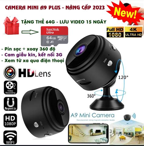 HÀNG HOT Camera Mini Wifi A9s HD 1080P Camera Mini A9 Camera Giám Sát