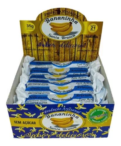 Doce Bananinha Caseira Sem Açúcar 100 Natural Dp C 21 Und