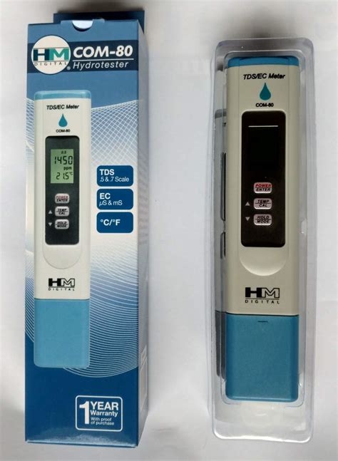 HM 80 Conductividad eléctrica Digital EC y Hydro Tester de