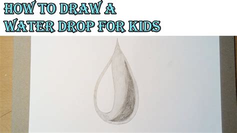 How To Draw A Water Drop Very Easy YouTube