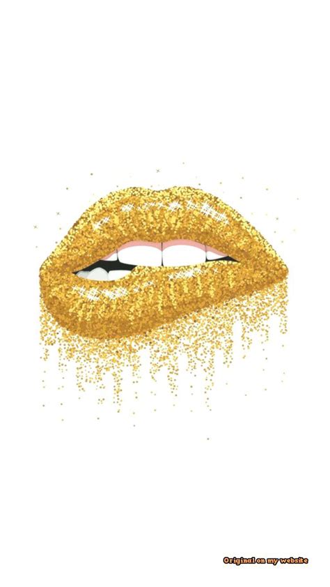 Gold Glitter Lips Wallpaper Lipstutorial Org