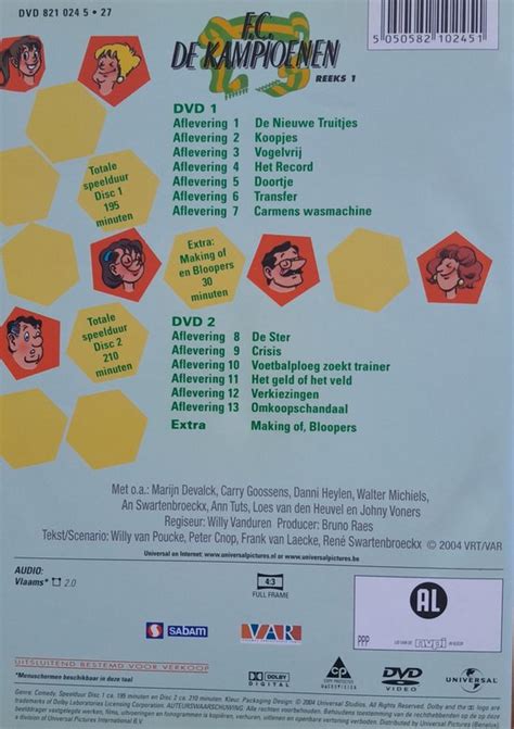 Fc De Kampioenen Serie 1 Dvd Danni Heylen Dvd S Bol