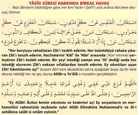 Yasin Suresi Latince Okunuşu ve Anlamı