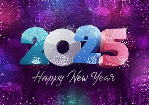 contento nuevo año 2025 saludo tarjeta concepto brillante número y