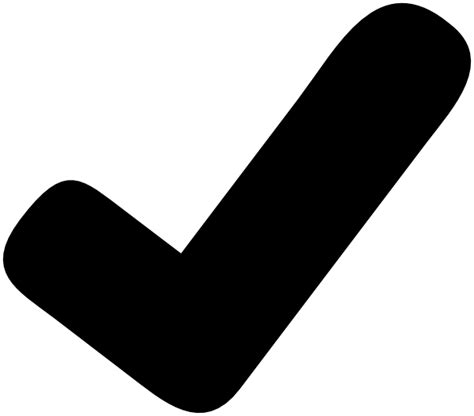 Black Check Mark Clip Art At Clker Vector Clip Art Online