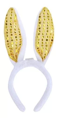 Cintillo Orejas Conejo Lentejuelas Cotill N Conejito Pascua Cuotas