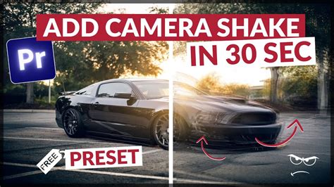 How To Add CAMERA SHAKE HANDHELD MOVEMENT Premiere Pro 2023 YouTube