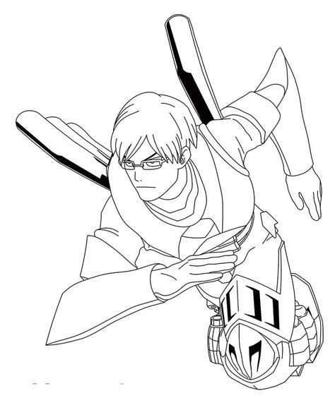 Tenya Iida Von My Hero Academia Ausmalbilder Kostenlos Herunterladen