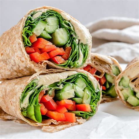 Easy Vegan Hummus Wraps Customizable Food Sharing Vegan