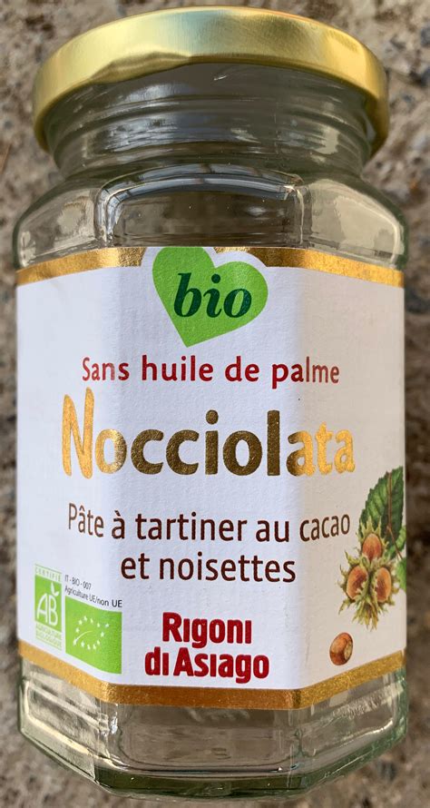 Nocciolata P Te Tartiner Au Cacao Et Noisettes Rigoni Di Asiago G