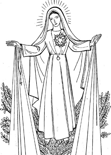 Disegni Da Colorare Madonna La Madonna Disegno Da Colorare Per