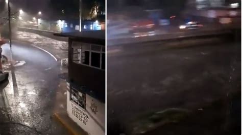 Río Hondo en Naucalpan Edomex se desborda tras fuertes lluvias MVS