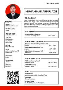10 Contoh CV Bahasa Indonesia Yang Menarik RajaLoker Artikel