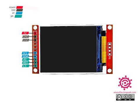 Interfacing Inch Spi Serial Tft Display With Arduino Electropeak
