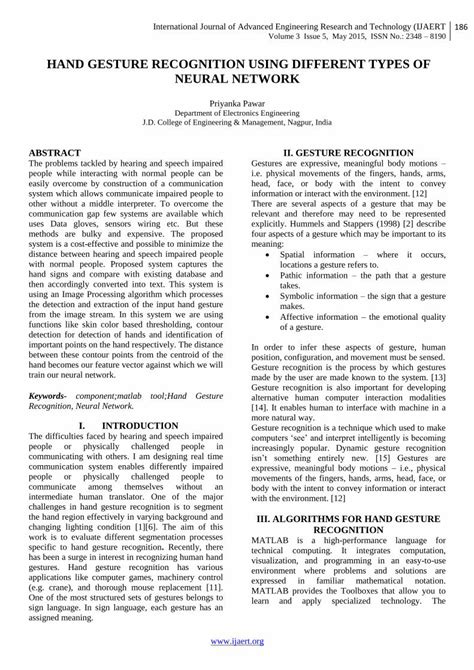 pdf hand gesture recognition using different · pdf filehand gesture recognition using