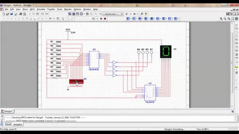 from decimal to bcd and 7 segment display using ni multisim youtube
