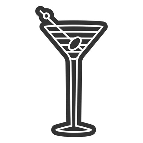 Trinken Sie Schwarzes Glas Ausgeschnitten PNG Und SVG Design Für T Shirts