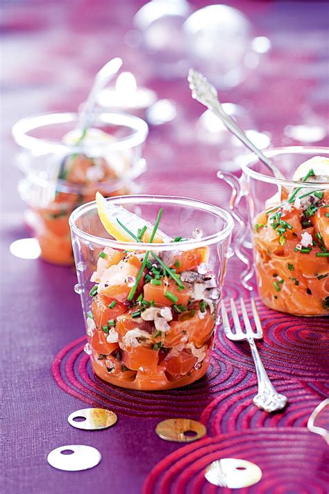 Recette tartare de saumon aux huîtres Marie Claire