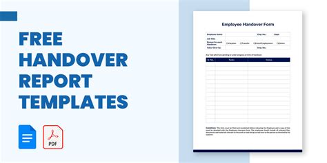 Handover Report Templates In Ms Word Pdf Google Docs Pages