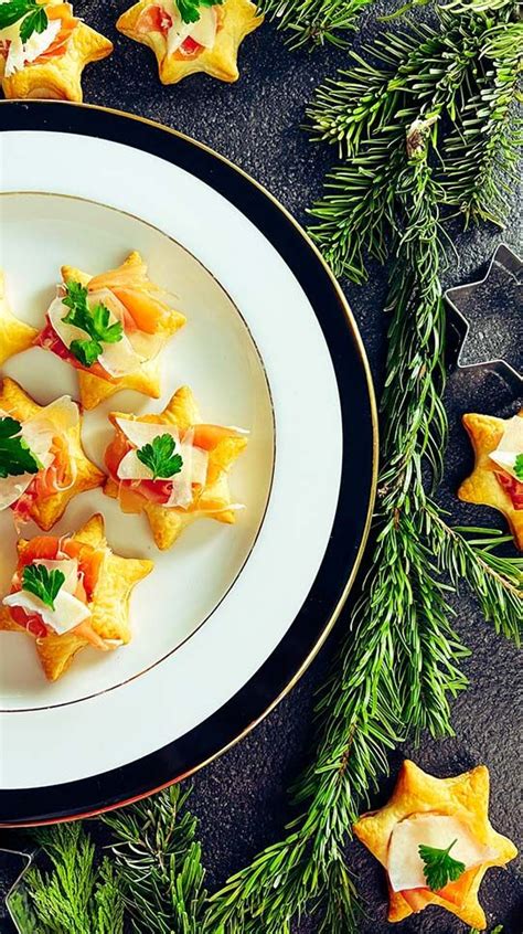 Blätterteig Serrano Sterne Weihnachtsrezept Fackelmann