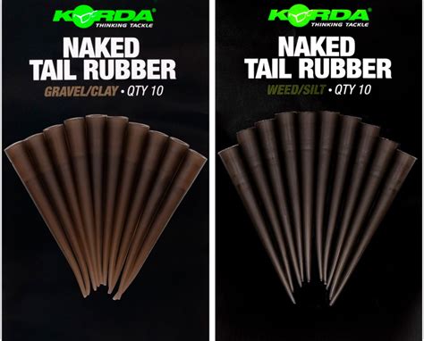 Korda Naked Tail Rubber 10 Gummitubes Gravel Clay
