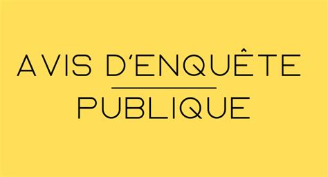 Avis d enquête publique Ville de Saint Chamond Ville de Saint Chamond